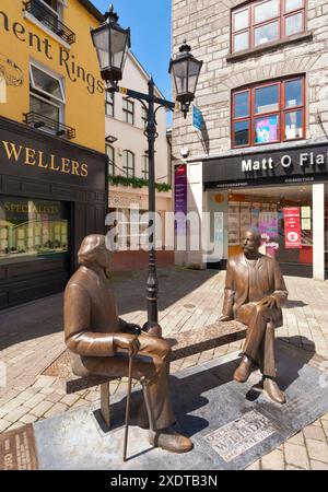 Ireland County Galway Galway City Oscar and Eduard Wilde bronze ...