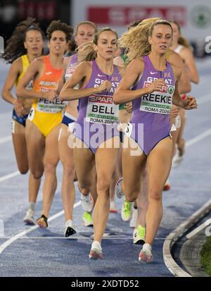 Georgie Bell and Jemma Reekie of Great Britain competing in the women’s ...