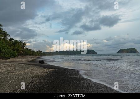 Beautiful sunset in Samara Beach, Costa Rica Stock Photo - Alamy
