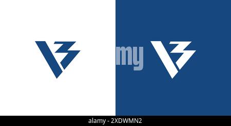 Modern and sophisticated V3 logo design Stock Vector Image & Art - Alamy