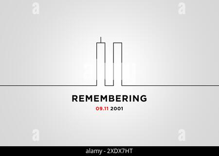September 11 Twin Towers attacks. Illustration showing the impact zones ...