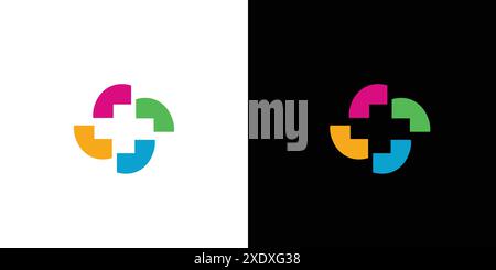 Unique and simple Plus logo design Stock Vector Image & Art - Alamy