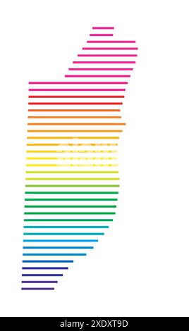 Abstract map of Belize Abstract map showing the country with a pattern ...