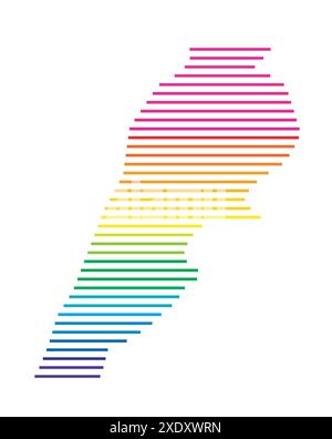 Abstract map of Lebanon Abstract map showing the country with a pattern ...