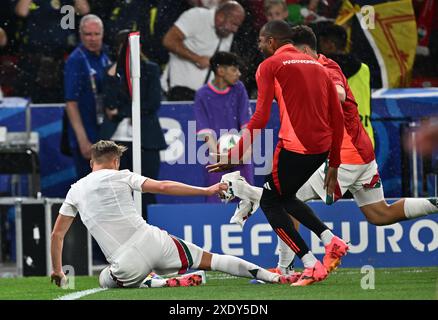 Kevin Csoboth of Hungary celebrates after scoring the victory goal ...