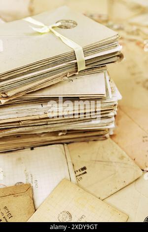 Stack of old letters Stock Photo - Alamy