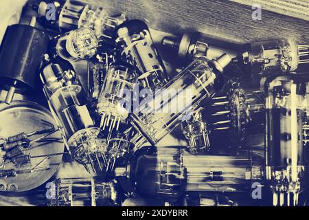 different radio electronic components Stock Photo - Alamy