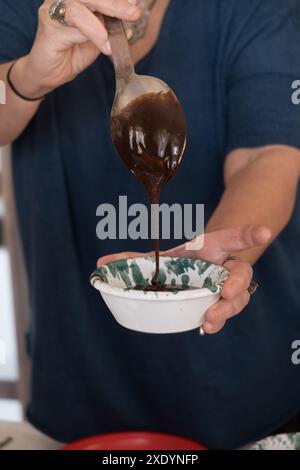 Sanguinaccio, carnival cream Stock Photo - Alamy
