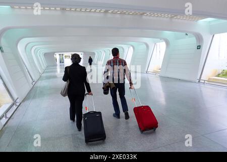 Bilbao Airport by Santiago Calatrava architect. Loiu. Bizkaia. Basque ...