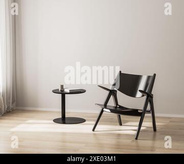 3d render wooden chair on white background Stock Photo - Alamy
