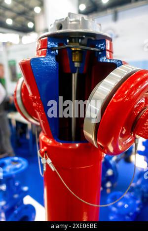 Fire street hydrant. Internal structure of a fire hydrant Stock Photo ...