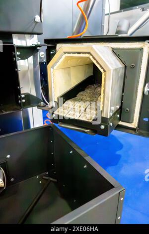 Modern Industrial Furnace with Open Hatch Stock Photo - Alamy