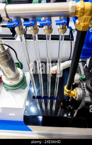 Industrial Fluid Control Valves and Tubing Stock Photo - Alamy