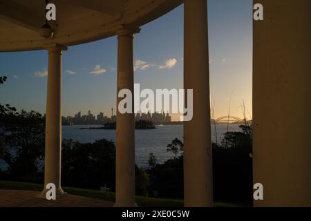 Vaucluse, Sydney the iconic skyline of harbour, bridge, and Opera House ...