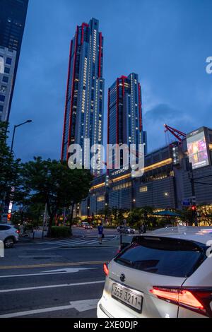 Parc1 towers, Yeouido, Seoul, S Korea Stock Photo - Alamy