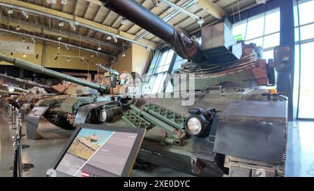 Royal Tank Museum, Amman, Jordan - May 4, 2024: Historical Tiger 1 tank ...