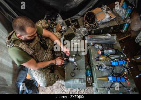 Kharkiv, Ukraine, June 10, 2024 Military monument in downtown Kharkiv ...