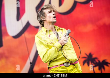 Justin Hawkins of The Darkness during the concert ‘Dreams On Toast ...
