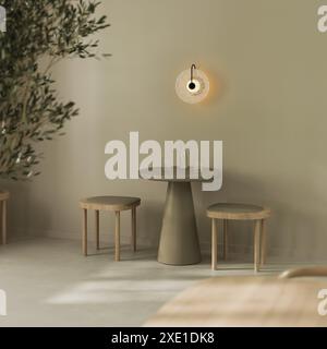 3d render coffee shop interior Stock Photo - Alamy