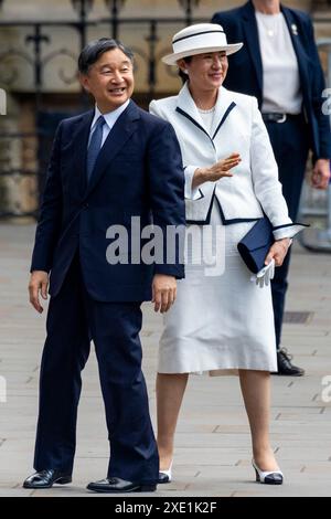 Japanese Emperor Naruhito and Empress Masako arrive at the Royal Palace ...