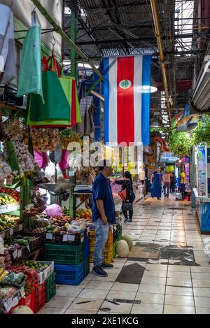 SAN JOSE, COSTA RICA: The stalls at San José Central Market are filled ...