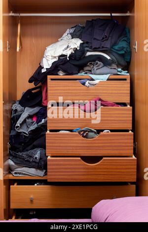 chaos, disorder, wardrobe, chaotic, mess, disorders, wardrobes Stock ...
