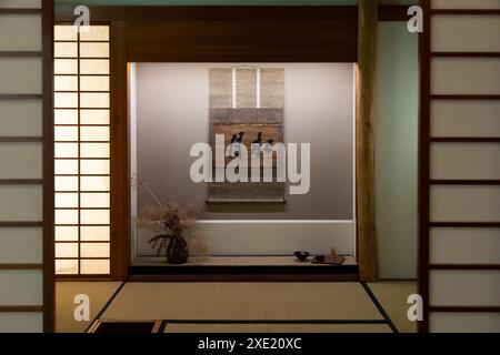 Japanese traditional tea room interior - minimal design, nobody Stock ...