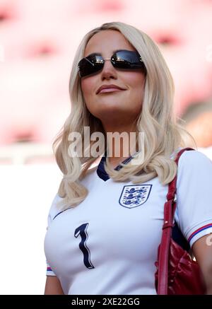 Megan Davison, wife of England goalkeeper Jordan Pickford, following ...