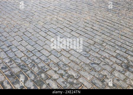 Wallpaper area paved with stones Stock Photo - Alamy