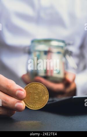 Crypto Investments Savings Wealth Bitcoin Stock Photo - Alamy