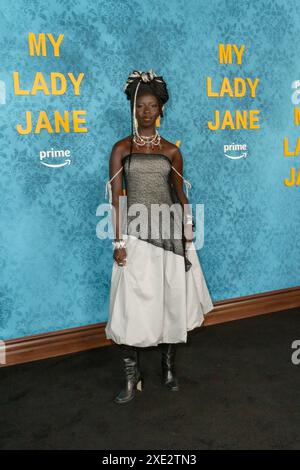 Sarah Lugor arrives at the Amazon Prime premiere of "My Lady Jane" at ...