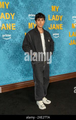 Christian Arciga arrives at the Amazon Prime premiere of "My Lady Jane ...
