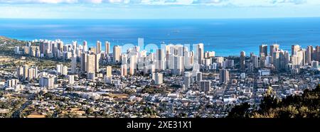 Spectacular view of Honolulu city, Oahu, Hawaii Stock Photo - Alamy