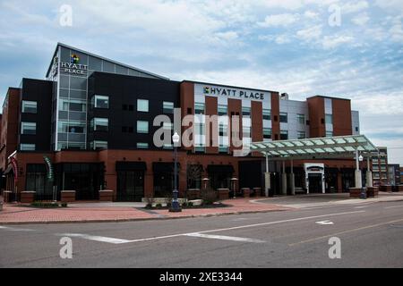 Hyatt Place on Main Street in downtown Moncton, New Brunswick, Canada ...
