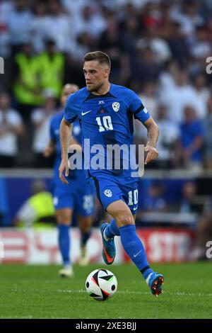 COLOGNE - Timi Elsnik of Slovenia during the UEFA EURO 2024 group C ...