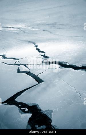 Ice floes, edge of the pack ice, Arctic Ocean, Spitsbergen, Svalbard ...