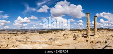 archaeological site of Los Banales, ancient roman city, Sadaba, Cinco ...