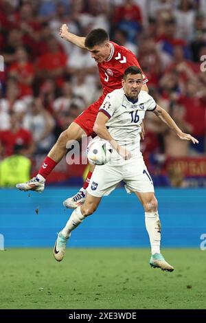 MUNICH, GERMANY - JUNE 25: Joakim Maehle of Denmark during the UEFA ...