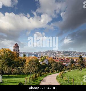 Aerial beautiful view of the Stuttgart City in Germany Stock Photo - Alamy