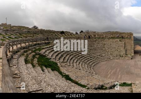 The Doric temple of Segesta in the province of Trapani, Sicily, Italy ...