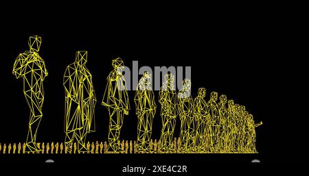 Human figures as crowd for society or social issues Stock Photo - Alamy