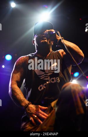 Singer Seth Binzer aka Shifty Shellshock, vocalist of Crazy Town band ...