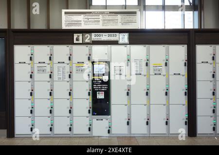 Coin-operated lockers at railway stations Stock Photo - Alamy