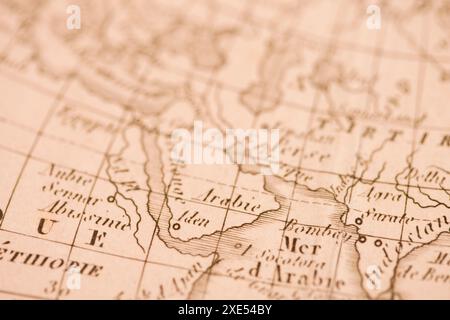 Old maps Arabian Peninsula Stock Photo - Alamy
