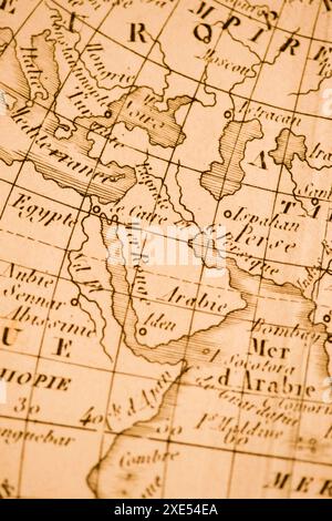 Old maps Arabian Peninsula Stock Photo - Alamy