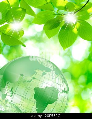 Earth and fresh greenery Stock Photo - Alamy
