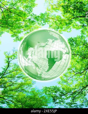 Earth and fresh greenery Stock Photo - Alamy