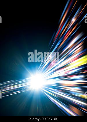 Group of bright rays of light bouncing Stock Photo - Alamy