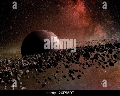 Planet and surrounding rock formations Stock Photo - Alamy
