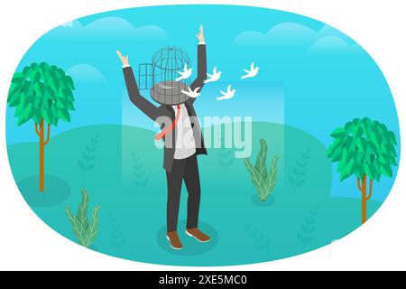 Brain grid, conceptual Illustration Stock Photo - Alamy